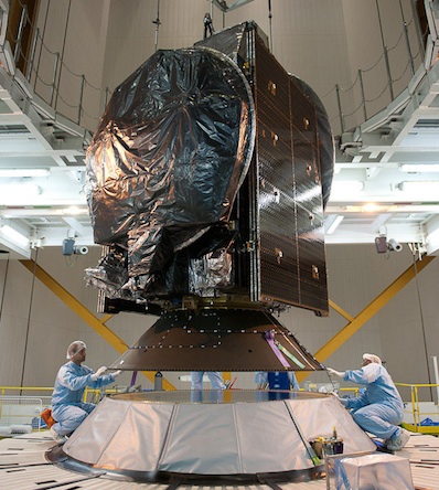 Spaceflight Now | Breaking News | Ariane 5 rocket set to launch on ...