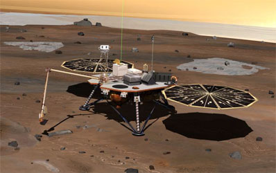 Spaceflight Now | Destination Mars | Phoenix lander nears its martian ...