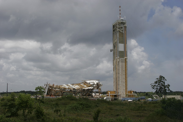 Spaceflight Now | Photos: ELA-2 launch pad demolished
