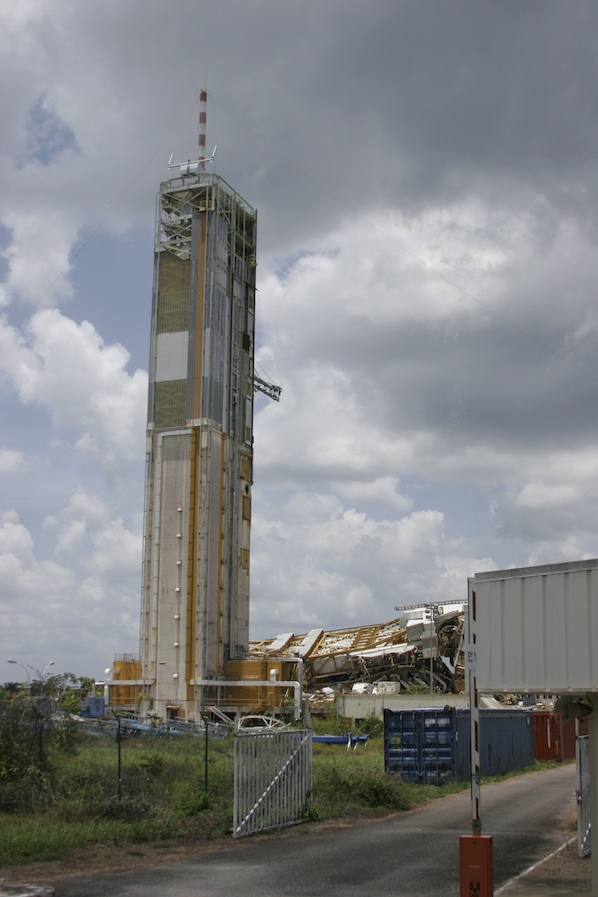 Spaceflight Now | Photos: ELA-2 launch pad demolished
